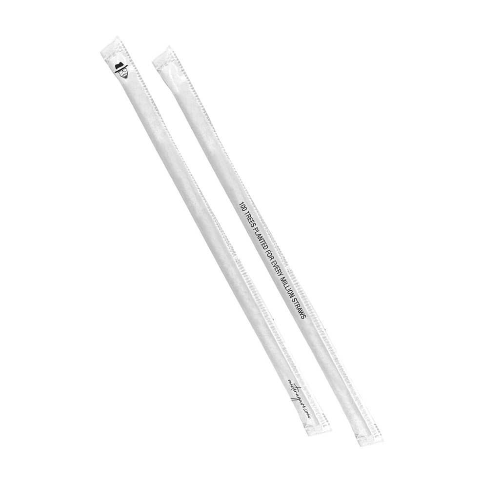 MA-JNA15W Jumbo Natural Agave 6" Cocktail Straw, Wrapped – Mister Agave